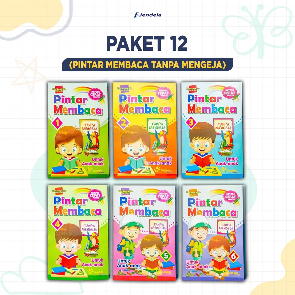 Jual (Isi 6 Buku) Buku Anak Belajar Membaca Pintar Membaca Tanpa ...