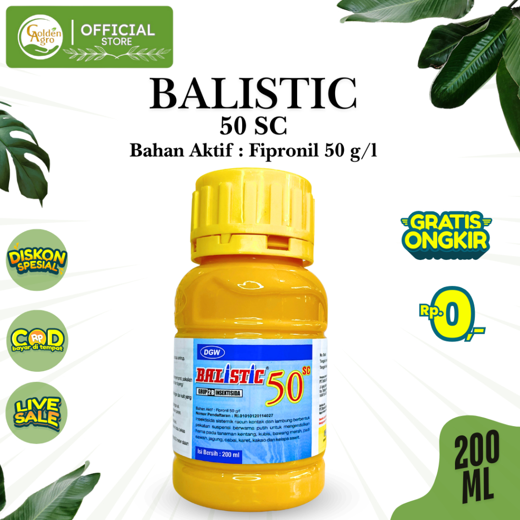 Jual INSEKTISIDA BALISTIC 50SC SC 200ML ML ORIGINAL KEMASAN BARU ...