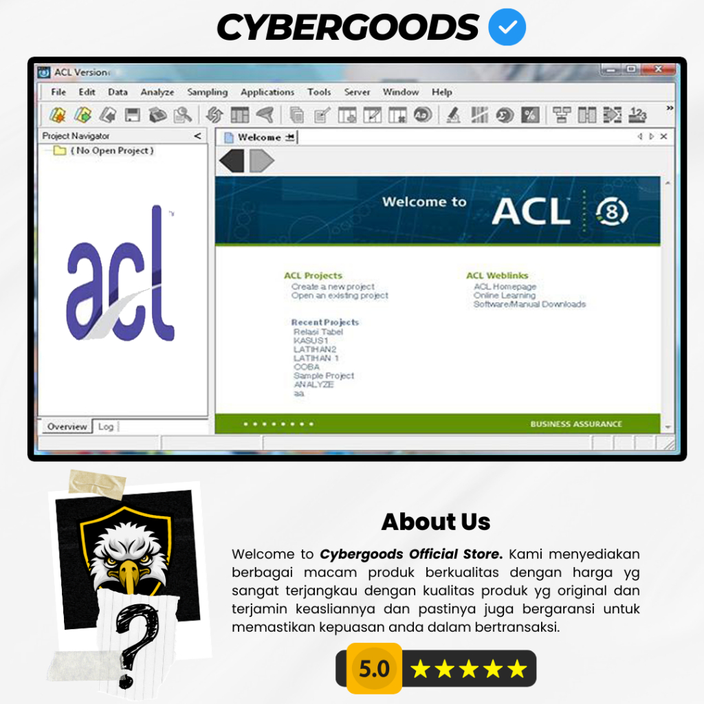 Jual Software ACL Audit Command Language Pro Full Version ACL Aplikasi Analisis Data Perusahaan ...