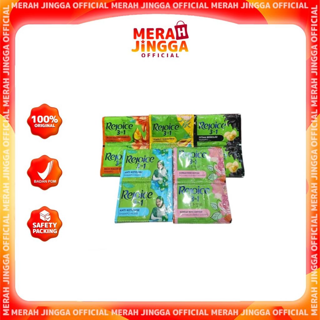 Jual Rejoice Shampoo Renteng | Merah Jingga Official | Shopee Indonesia