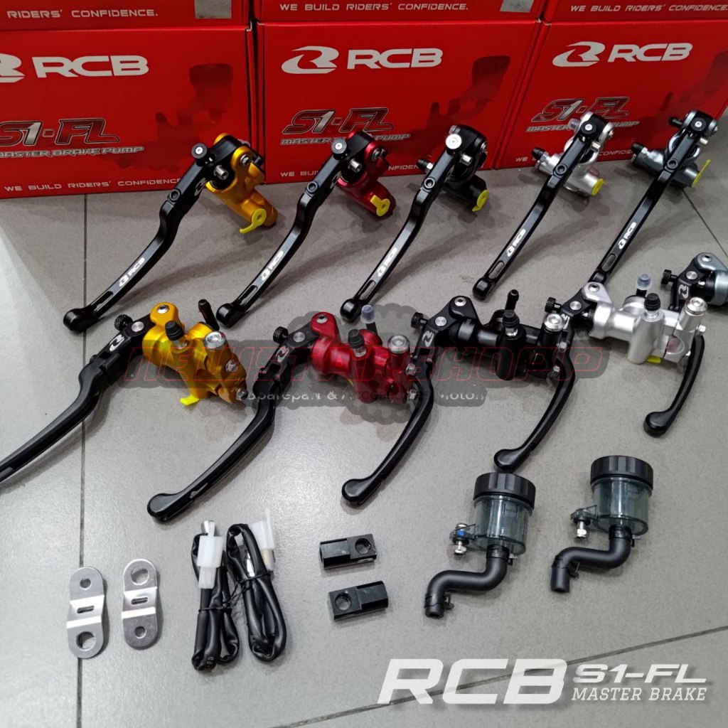 Jual New Master Rem RCB S1 FL Facelift series 14mm set Kanan Kiri Radial Set tabung pisah for ...