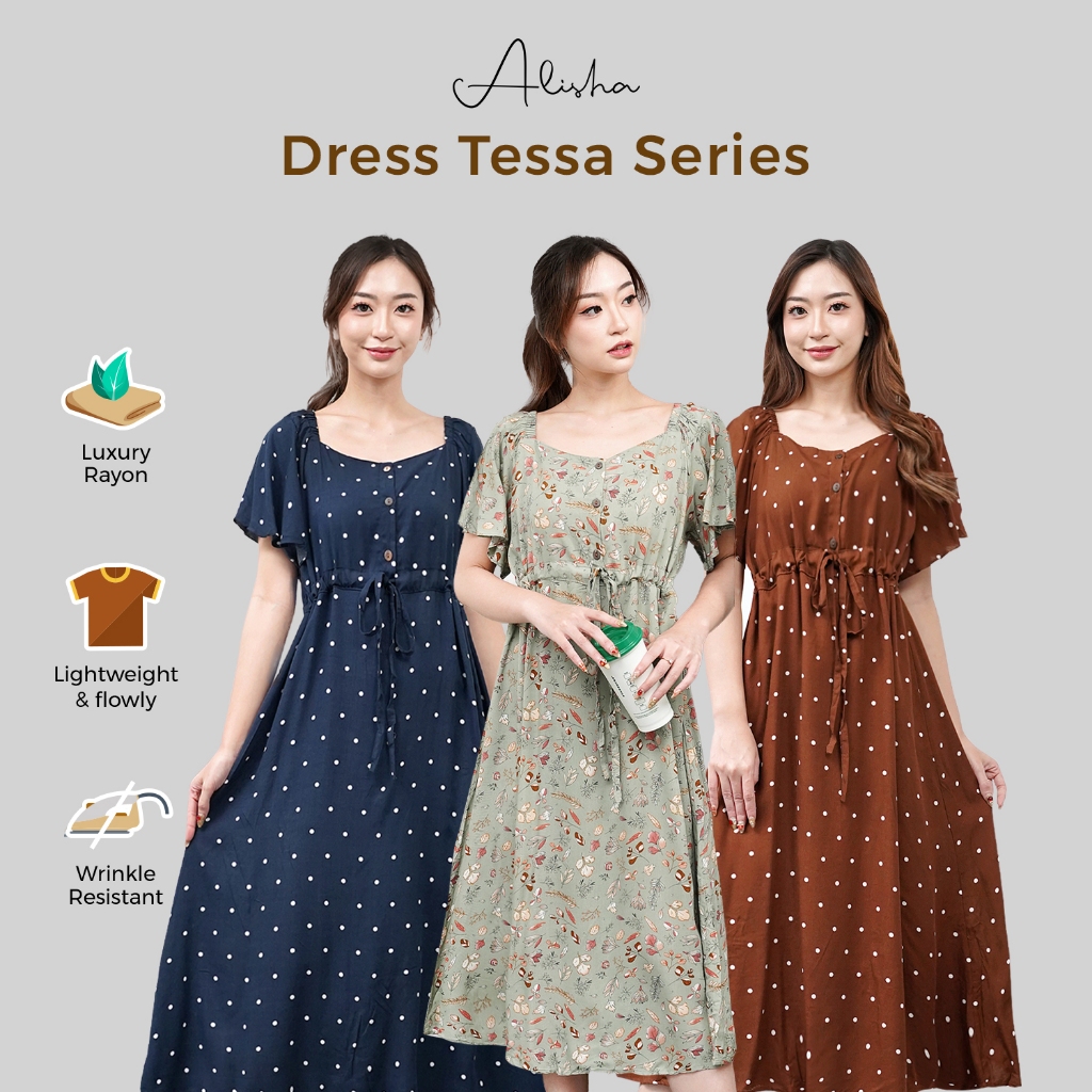 Jual ALISHA DAILY Daster Model Tessa Mini Dress Motif Wanita Bahan ...