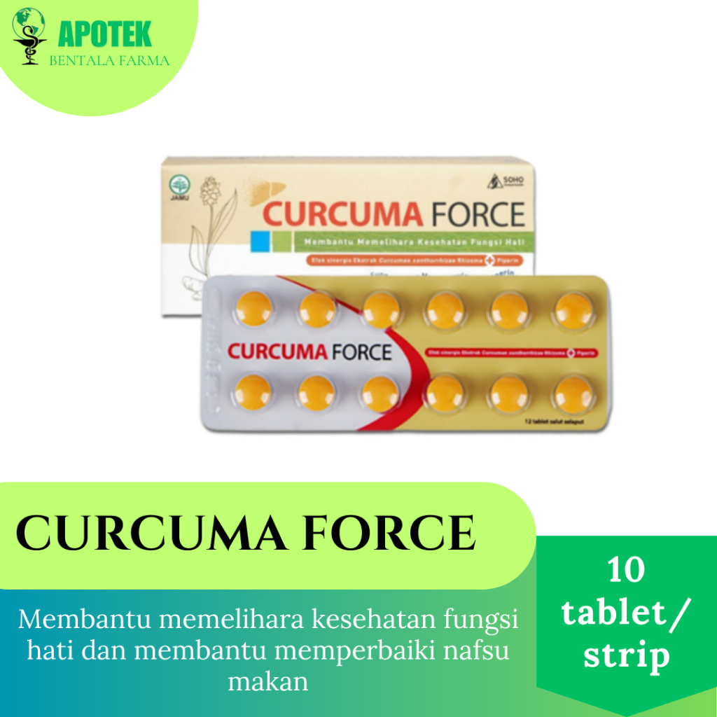Jual Curcuma Force isi 10 Tablet per Blister | Shopee Indonesia