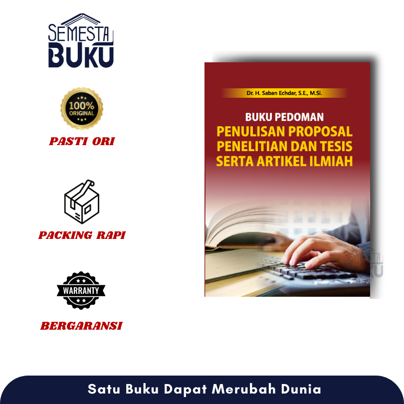 Jual Buku Pedoman Penulisan Proposal Penelitian dan Tesis Serta Artikel ...