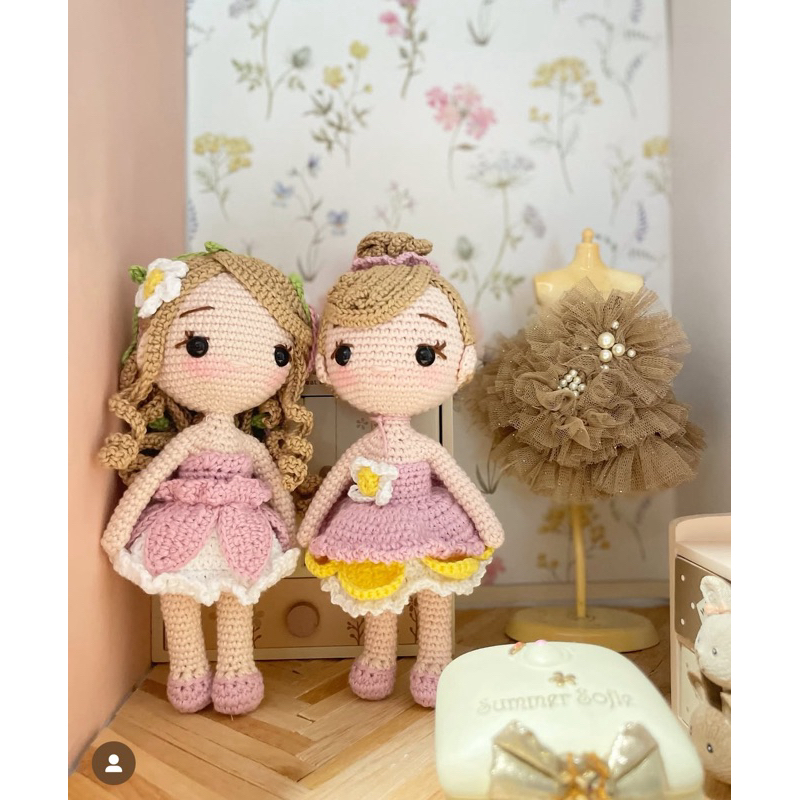 Jual COTTONDIARY doll box isi boneka ballerina doll fairy keychain peri ...