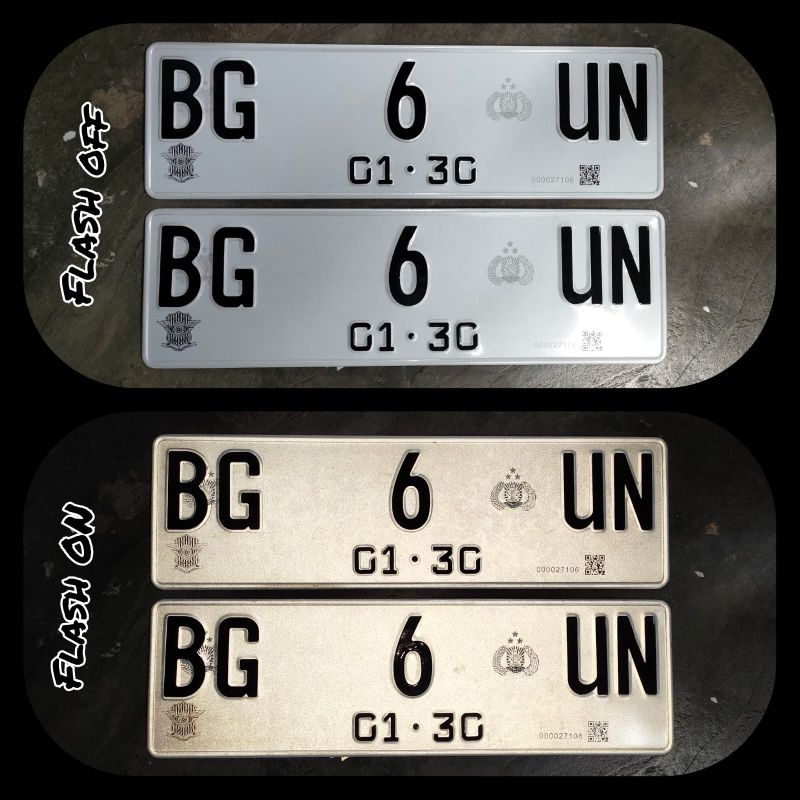 Jual Reflektif Barcode QR Mobil font terbaru warna putih sepasang ...