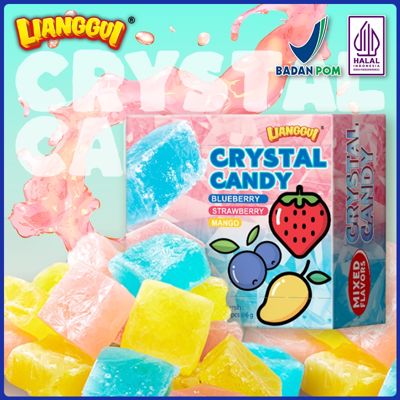 Jual ‌‌Lianggui - Crystal Candy Rasa Buah Mix Kemasan Box untuk Semua ...