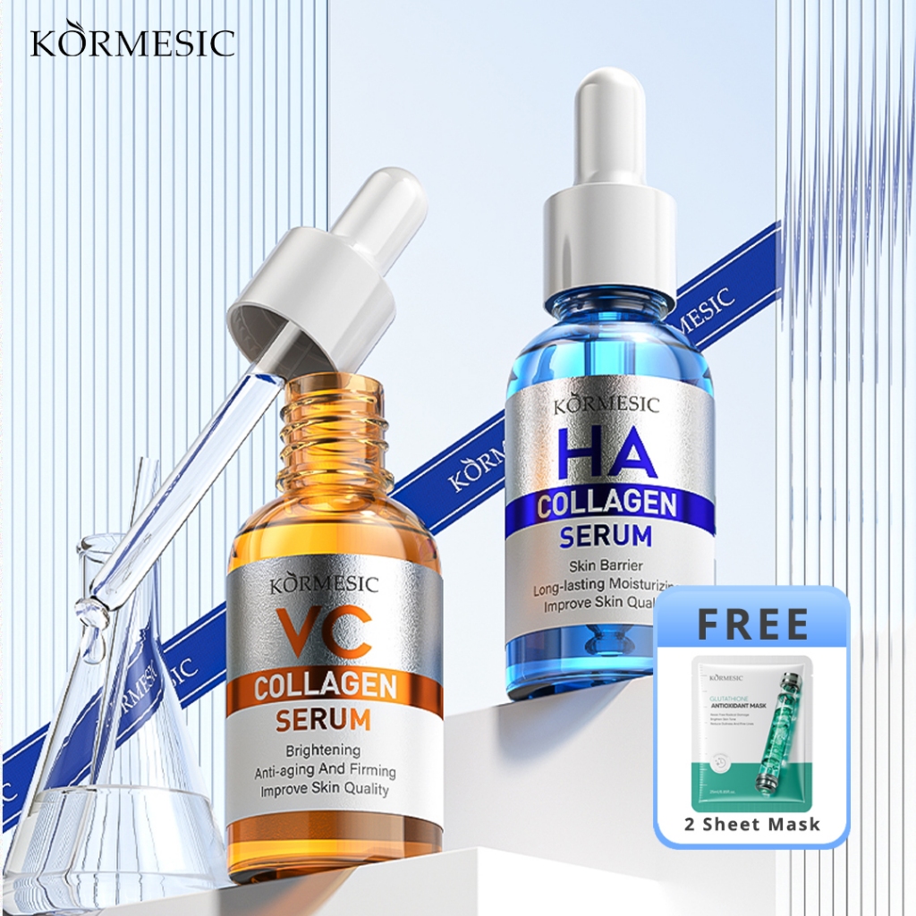 Jual Kormesic VC Collagen Serum + HA Collagen Serum Bundle | Serum ...