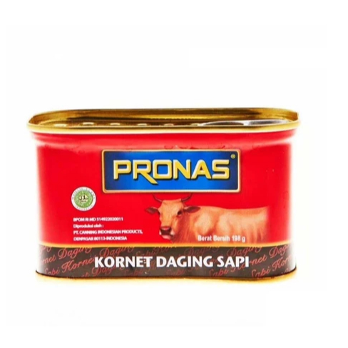 Jual PRONAS CORNED BEEF 198GR - KEMASAN KALENG | Shopee Indonesia