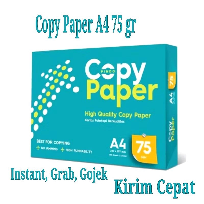 Jual Kertas HVS A4 75 gram Copy Paper 1 Rim | Shopee Indonesia