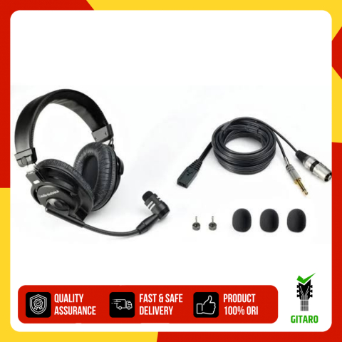 Jual Audio-Technica BPHS1 Broadcast Stereo Headset with Dynamic Boom ...