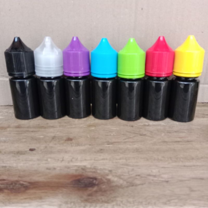 Jual Botol kosong V4 30ml (BOTOL HITAM) untuk essen, liquid, vitamin ...