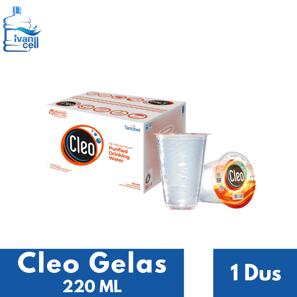 Jual [INSTANT] (1 DUS) CLEO GELAS 220 ML isi (40 GELAS) - ORIGINAL 100% ...