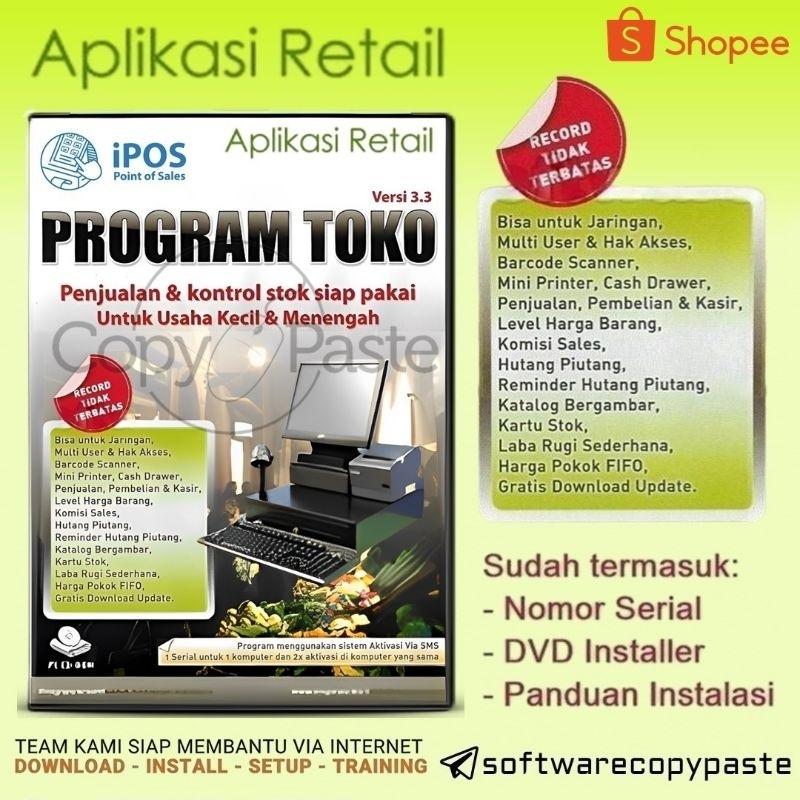 Jual Aplikasi Retail iPOS - Point Of Sales | Shopee Indonesia