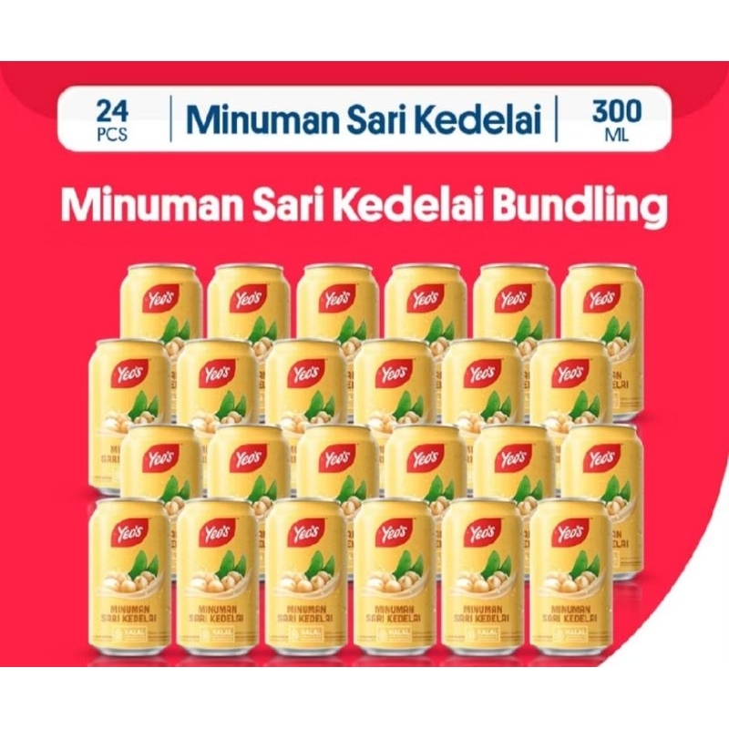 Jual Minuman kaleng YEO'S SOYA KEDELAI 1 dus isi 24 kaleng | Shopee ...