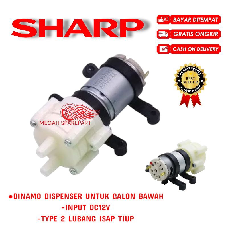 Jual DINAMO DISPENSER GALON BAWAH SHARP / POMPA AIR DISPENSER SHARP ...