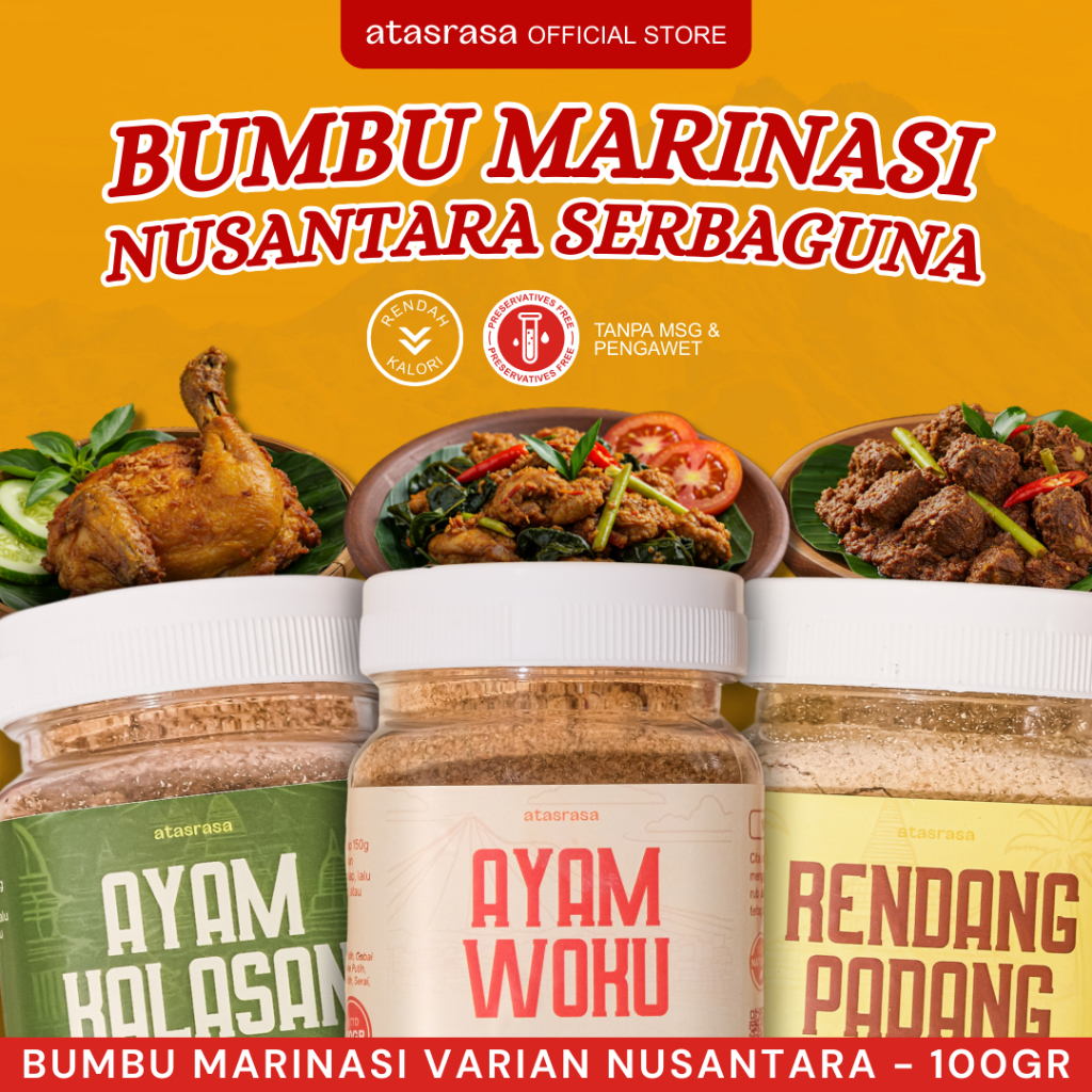 Jual Atasrasa Bumbu Marinasi Serbaguna Rendah Kalori Bumbu Masak Dry ...