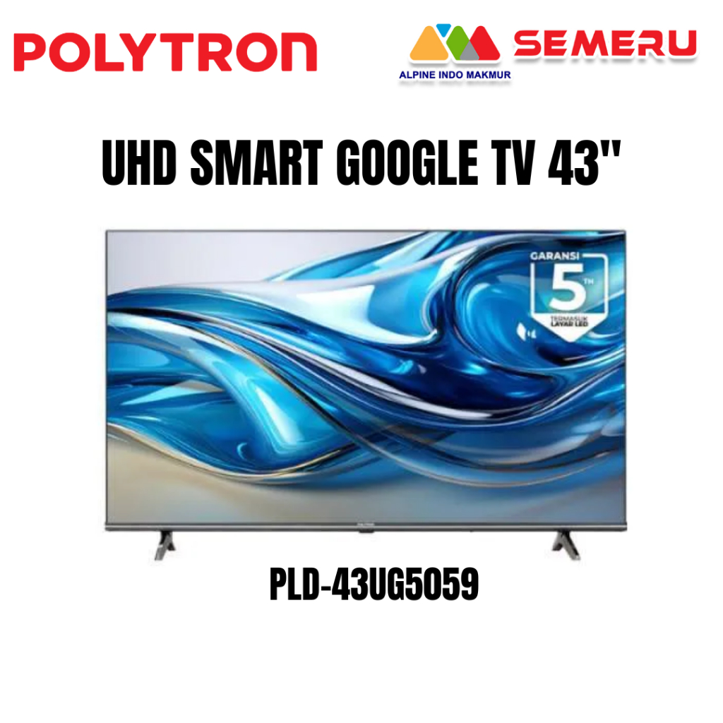 Jual POLYTRON UHD SMART GOOGLE TV 43" PLD-43UG5059 KHUSUS MAKASSAR FREE ...
