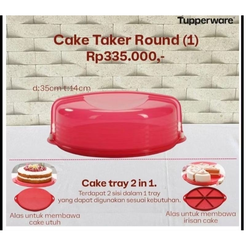 Jual Cake taker tupperware | Shopee Indonesia