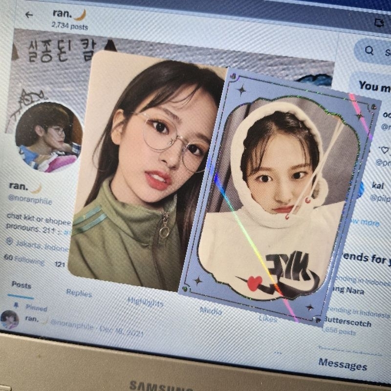 Jual [Official] IZ*ONE IVE Yujin Oneiric Diary Benefit Set A B Specs Border Photocard PC ...