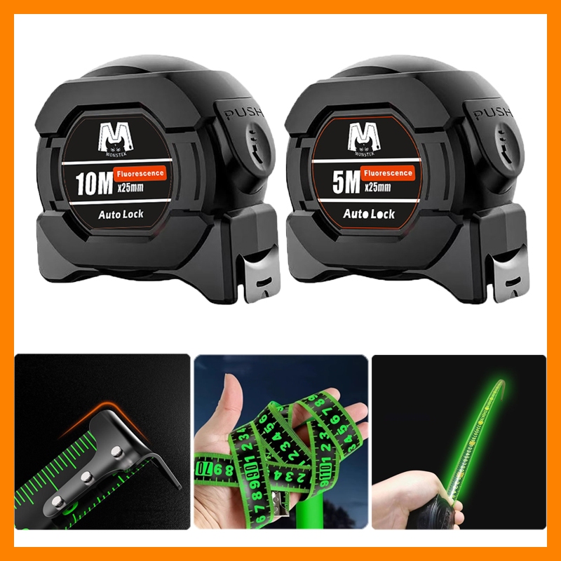 Jual Meteran 5 meter / Meteran tukang / Meteran 10 meter anti karat ...