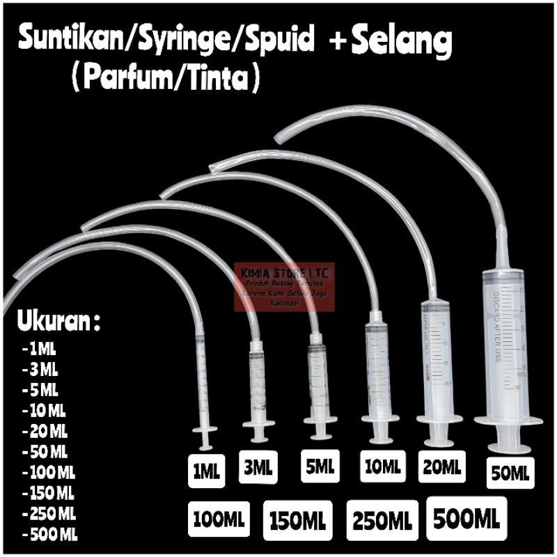 Jual SUNTIKAN PARFUM + SELANG ( 1ml, 3ml, 5ml, 10ml, 20ml, 50ml & 100ml ...