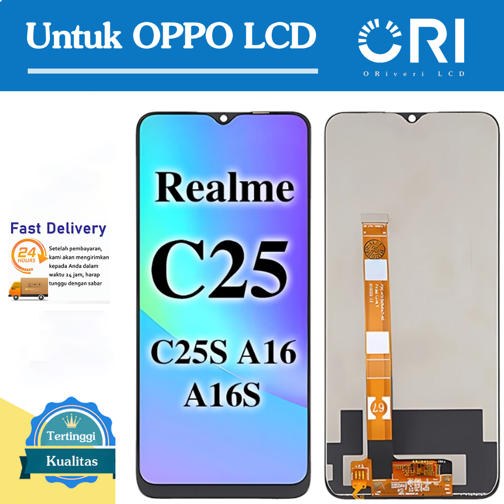 Jual Untuk OPPO Realme C25 C25S A16 A16S LCD touch screen digitizer | Shopee Indonesia