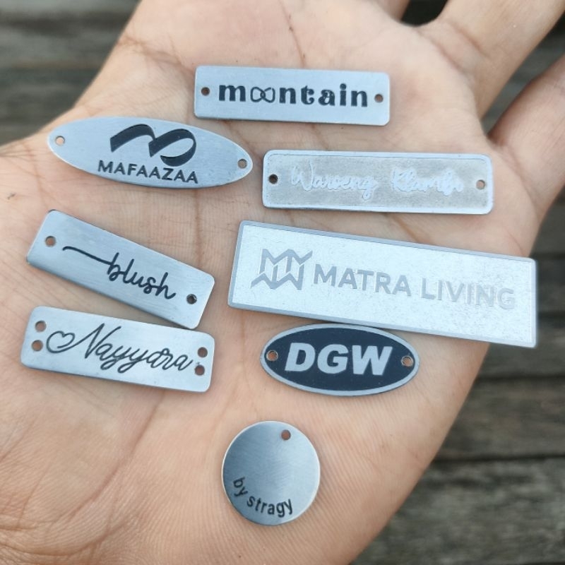 Jual label plat hijab costum bahan besi | Shopee Indonesia