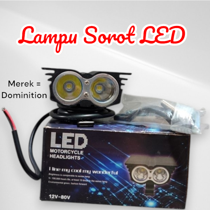 Jual Lampu Sorot LED , 2 Mata Elang / Owl , Merek = Dominition | Shopee ...