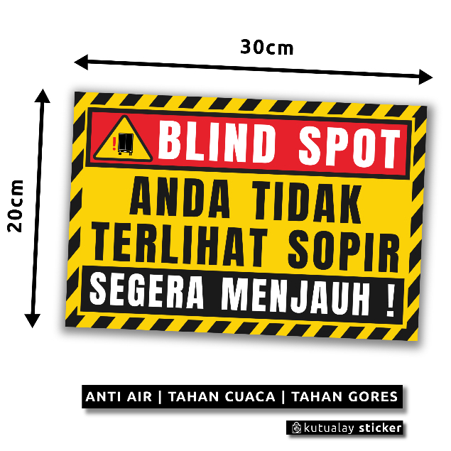 Jual Stiker Blind Spot / Sticker Keselamatan Lalu Lintas K3 Kendaraan ...
