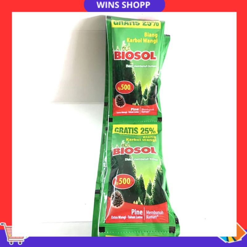 Jual BIOSOL BIANG KARBOL RENCENG 1 LUSIN ISI 12 PCS | Shopee Indonesia