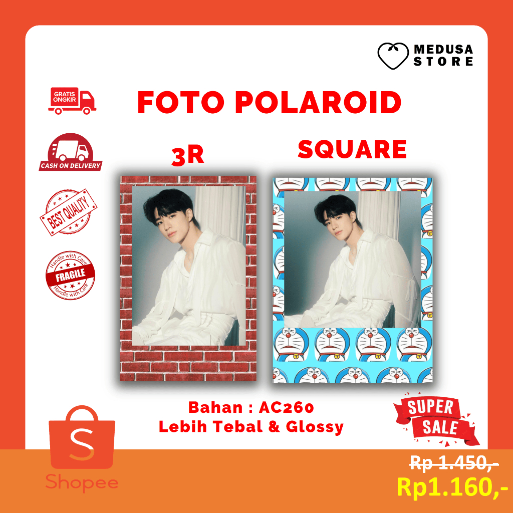 Jual Cetak Photo Wisuda/ Custom Foto Polaroid Ukuran 3R & Square ...