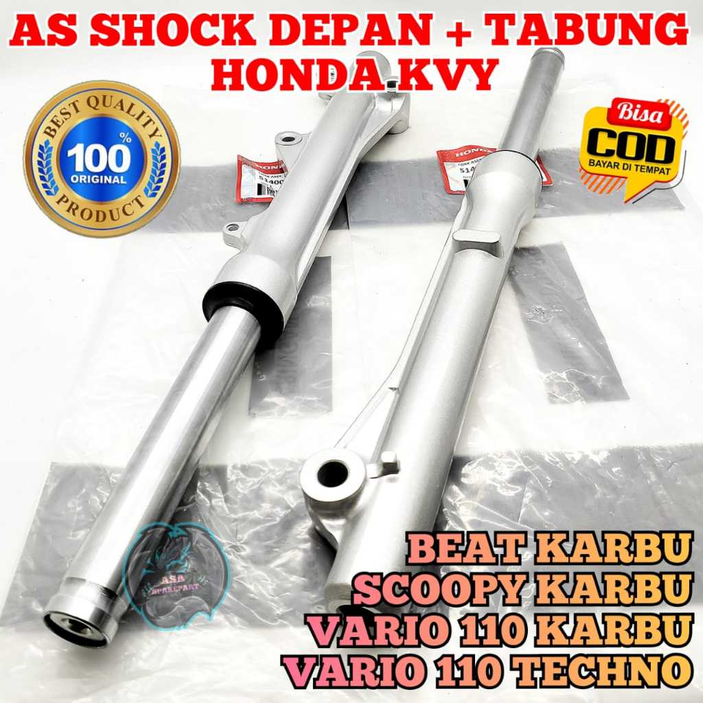 Jual AS SHOCK DEPAN + TABUNG KVY ASLI ORIGINAL MOTOR HONDA BEAT KARBU ...