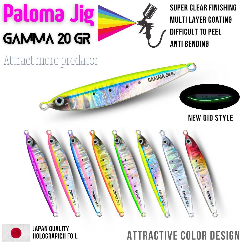Jual 1 Pcs Paloma Jig Gamma 20gr Bahan Timah Keras High Quality ...