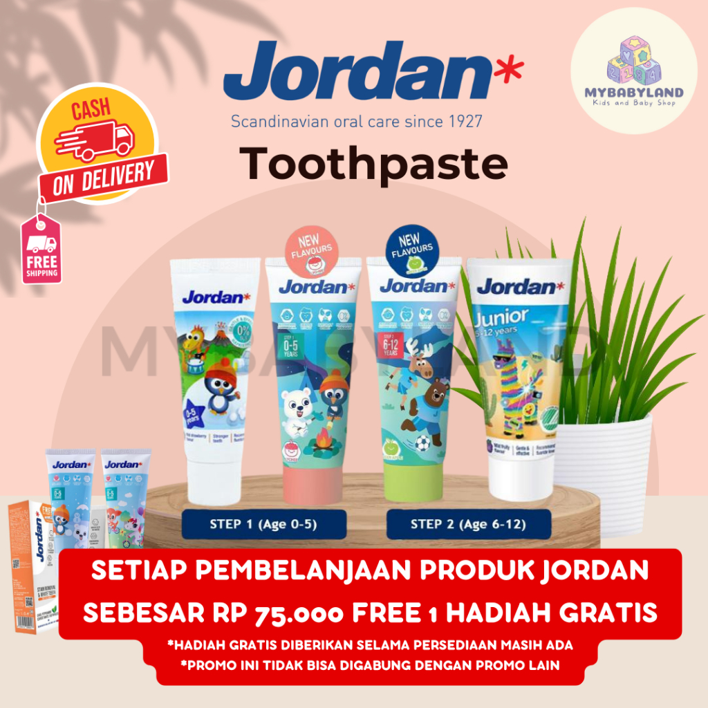 Jual Jordan Toothpaste / Odol / Pasta Gigi Bayi dan Anak | Oral Care ...