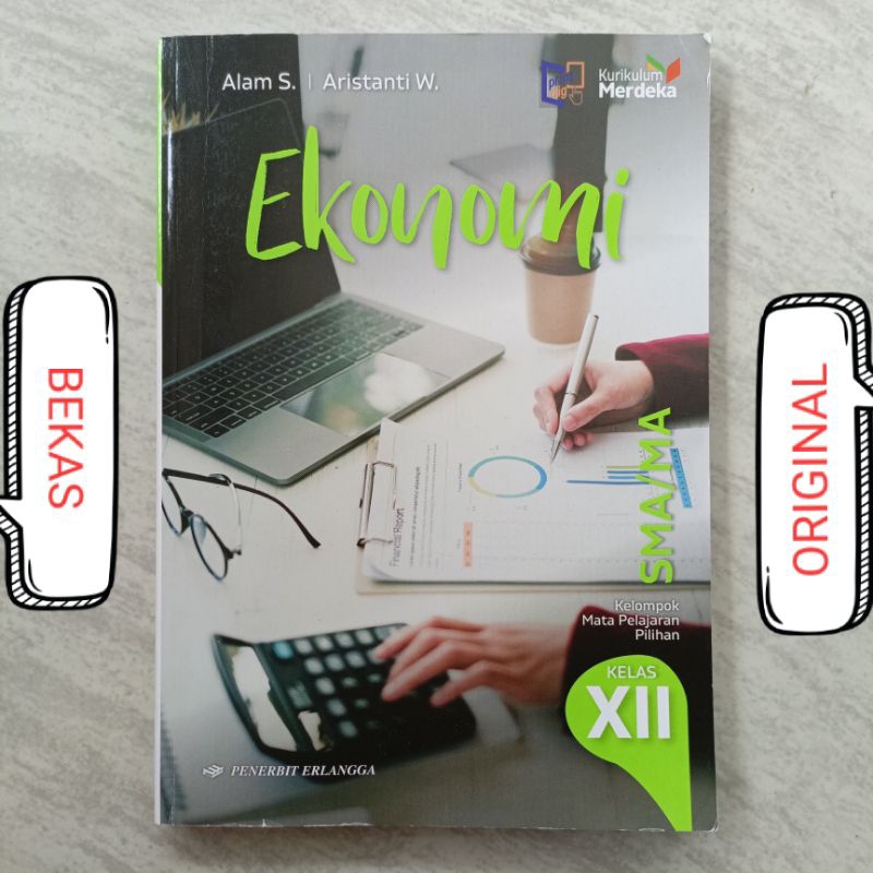 Jual Buku IPS Ekonomi Kelas 12 XII 3 III SMA MA Penerbit Erlangga Kurikulum Merdeka Kelompok ...