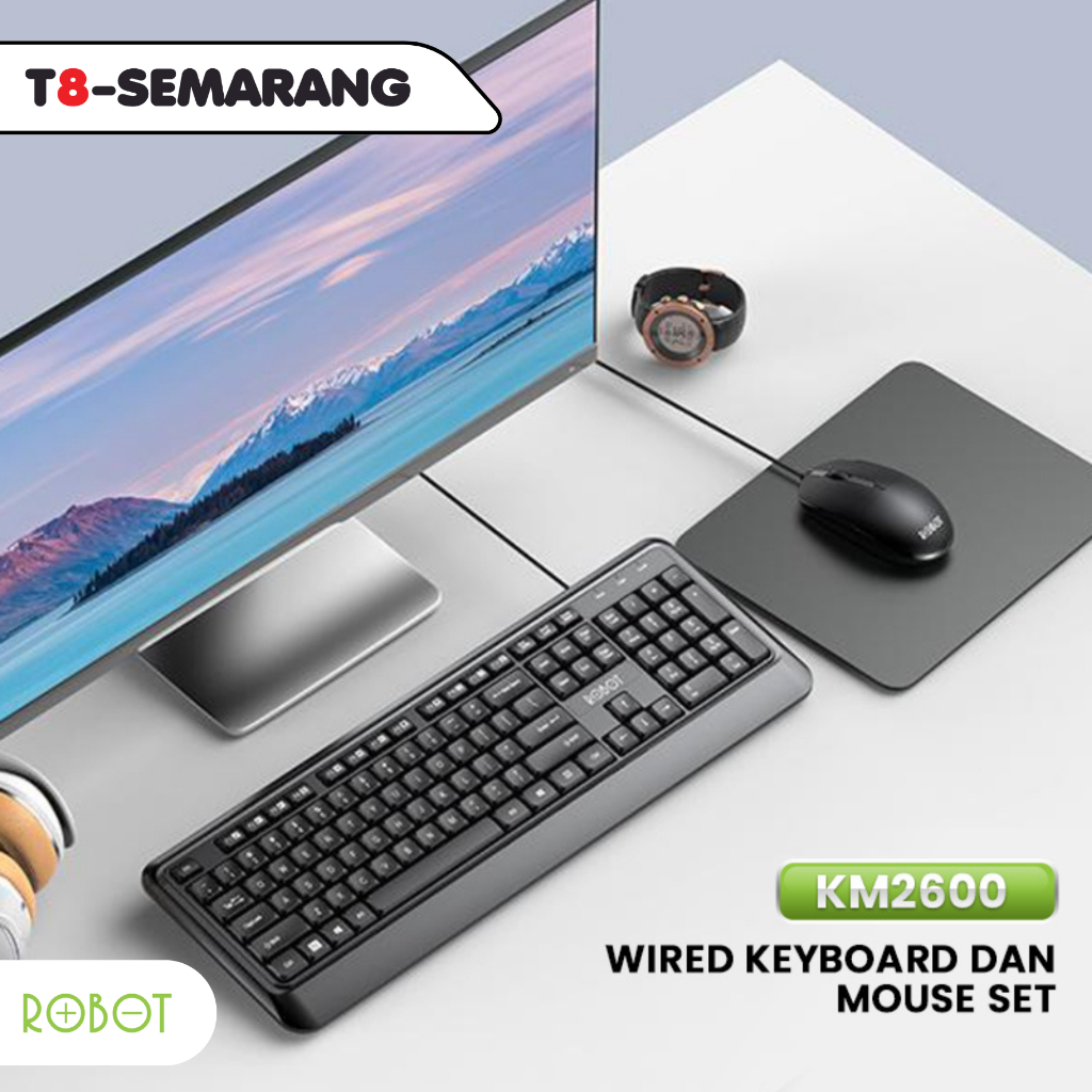 Jual ROBOT Keyboard KM2600 Set Combo Keyboard dan Mouse untuk Komputer ...