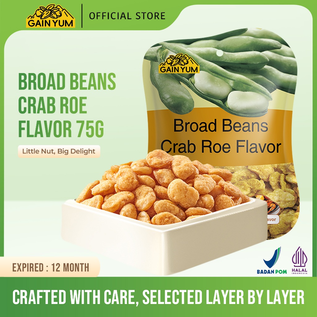 Jual Gain Yum - Kacang Koro Rasa Telur Kepiting Kam Yuens Broad Beans ...