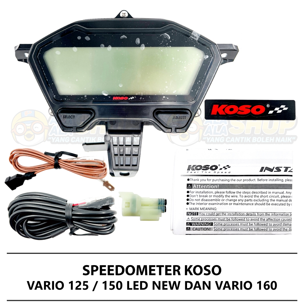 Jual Speedometer Digital Koso Vario 125 / 150 LED NEW Vario 160 ...