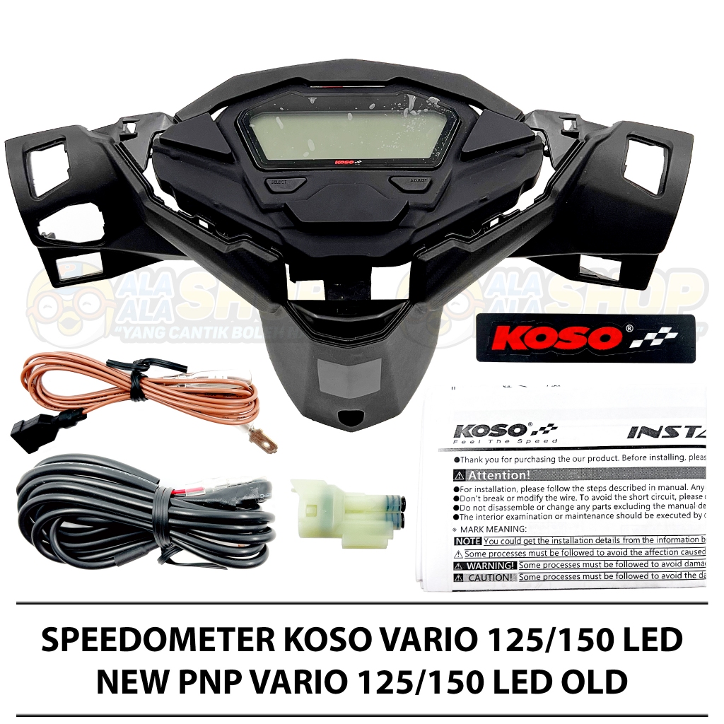 Jual Speedometer Digital Koso Vario 125 / 150 LED NEW PNP Vario LED OLD ...