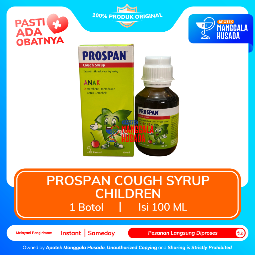 Jual PROSPAN COUGH SYRUP CHILDREN PER BOTOL @ 100 ML | Shopee Indonesia