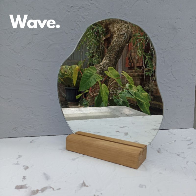 Jual Cermin rias aestetik wave mirror | Shopee Indonesia
