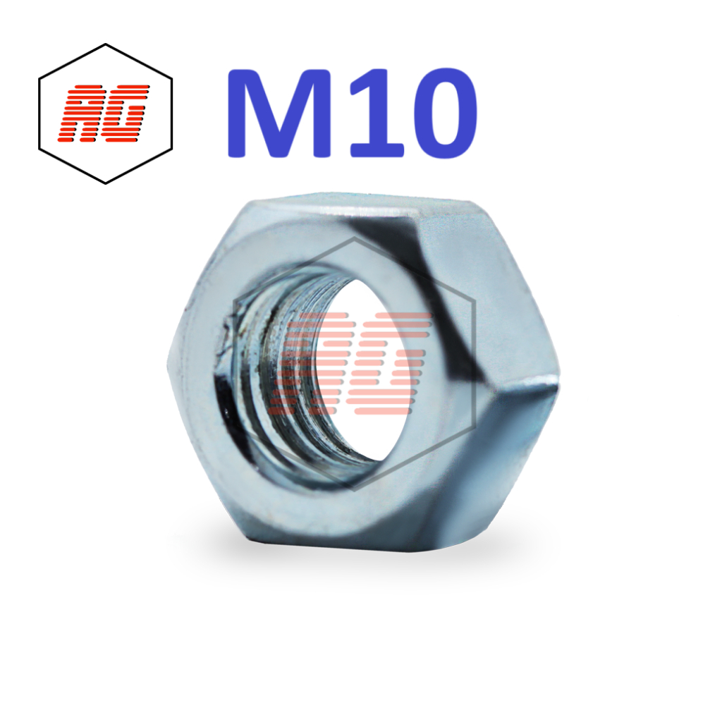 Jual MUR HEX / HEX NUT PUTIH M10 | Shopee Indonesia