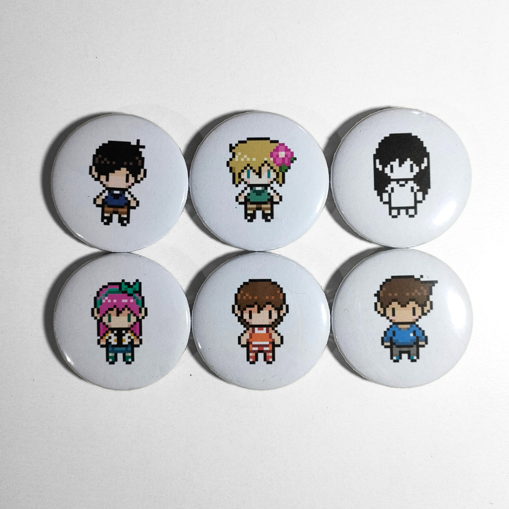 Jual (fanmerch) OMORI // Real World Pixel Sprites - Pin Button and ...