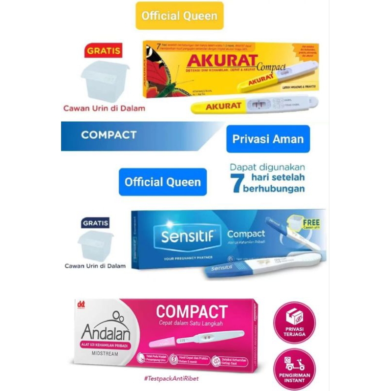 Jual Test pack Tespek Testpeck Testpack Terlaris 3in1 Compact - Andalan ...