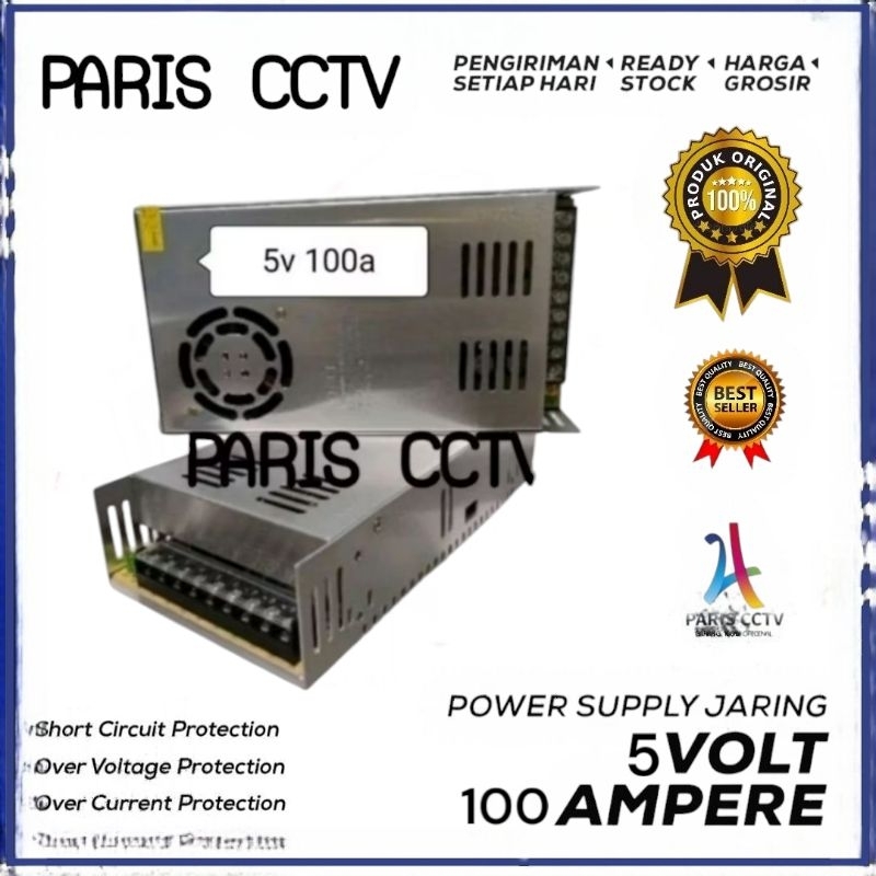 Jual Travo Power Travo 5V 100A High Technology PSU 100 Amper 5V Kipas ...