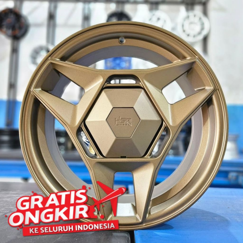 Jual Velg HSR Tipe Telu Ring 16 PCD 4X100 / 4X114,3 Lebar 7inch ET.42 Sandy Bronze | Shopee ...
