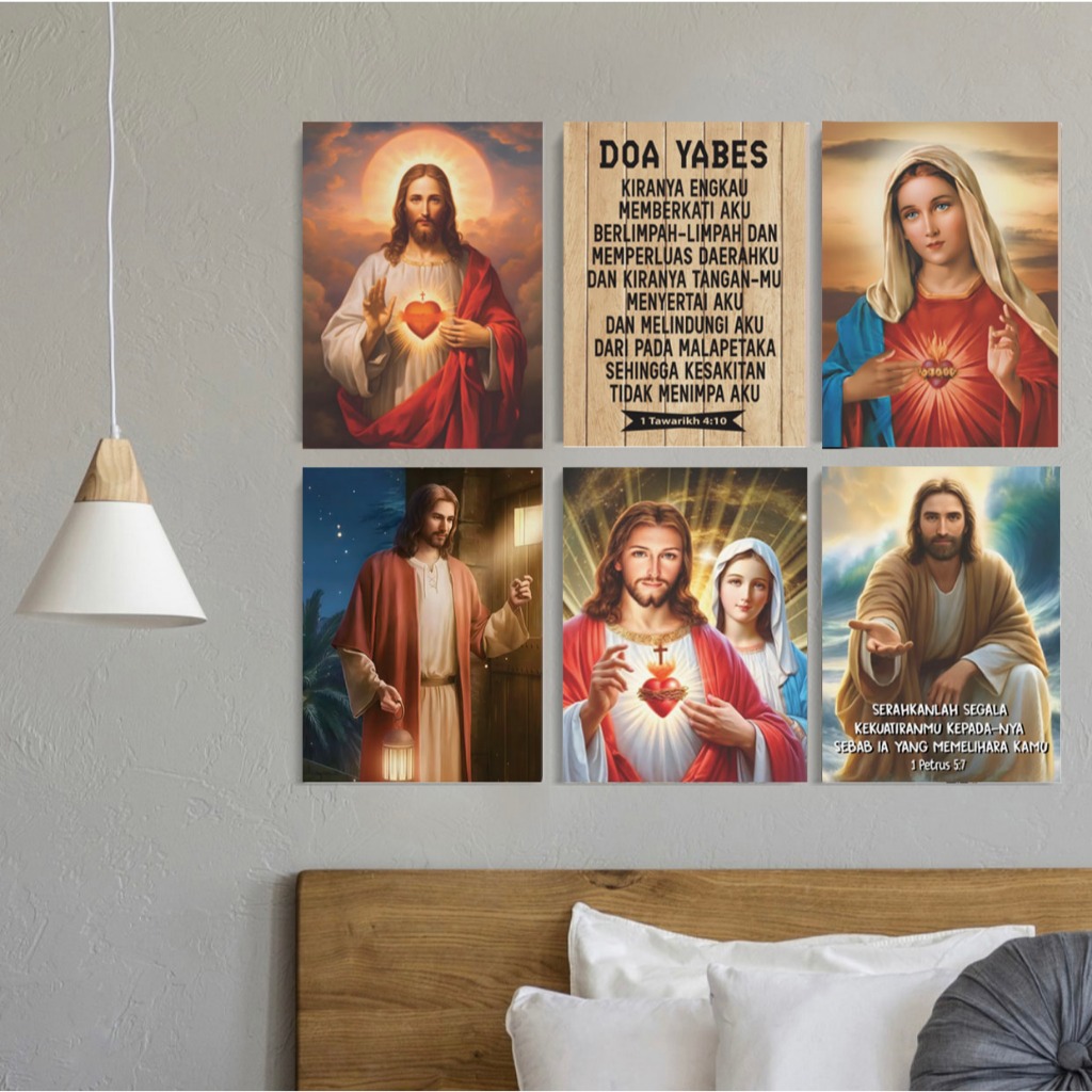 Jual Hiasan Bunda Maria / Poster Dinding Katolik Seri Yesus dan Doa ...