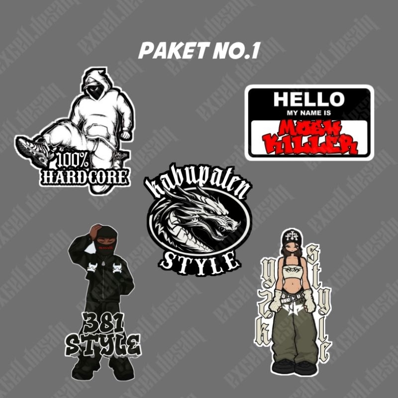 Jual STIKER PACK SKENA KALCER | KABUPATEN STYLE, MOSHKILLER, HARDCORE ...