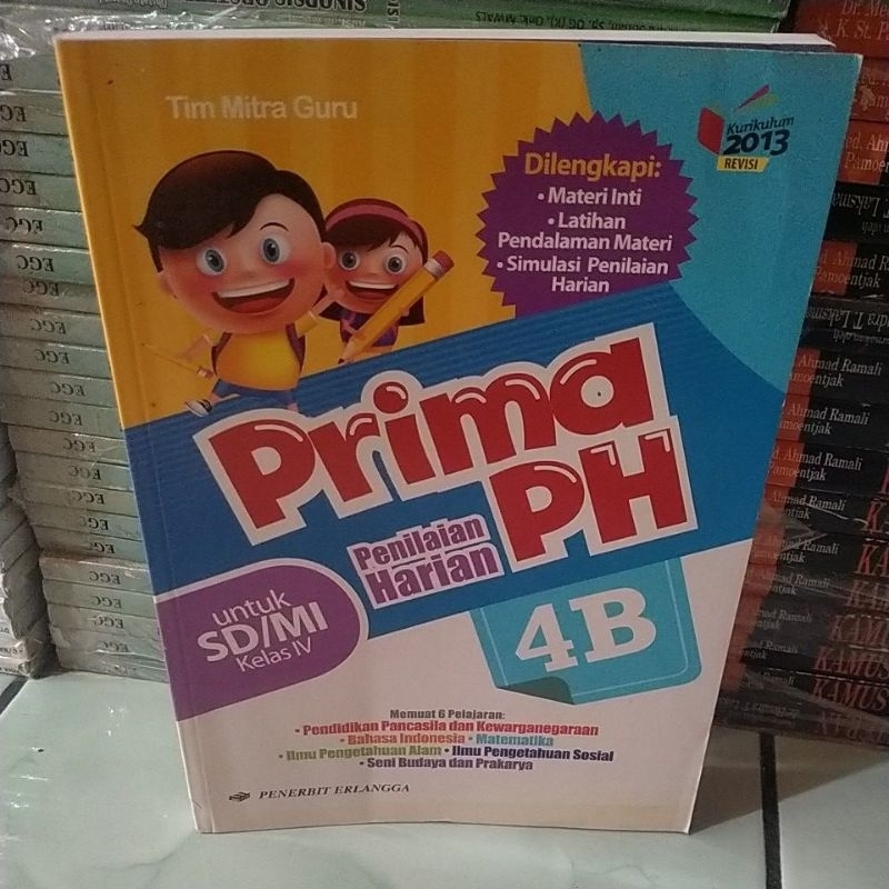 Jual Buku Prima PH 4B Untuk SD MI Kelas IV A Erlangga Original | Shopee Indonesia